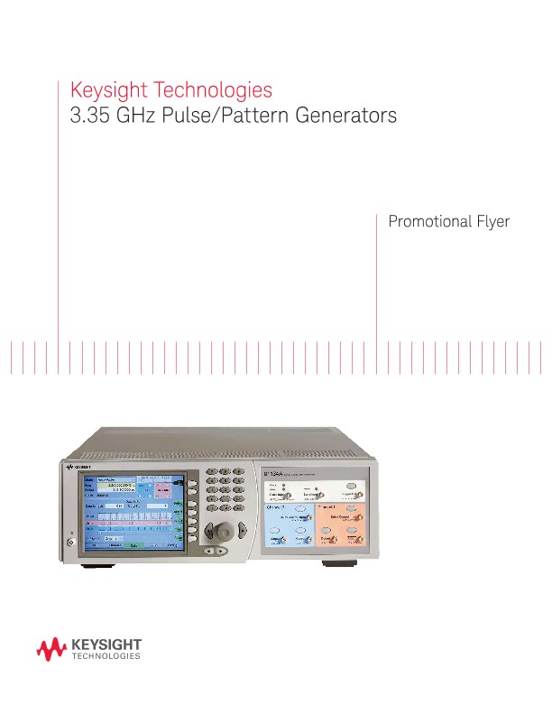 3.35 GHz Pulse/ Pattern Generators PDF Asset Page | Keysight